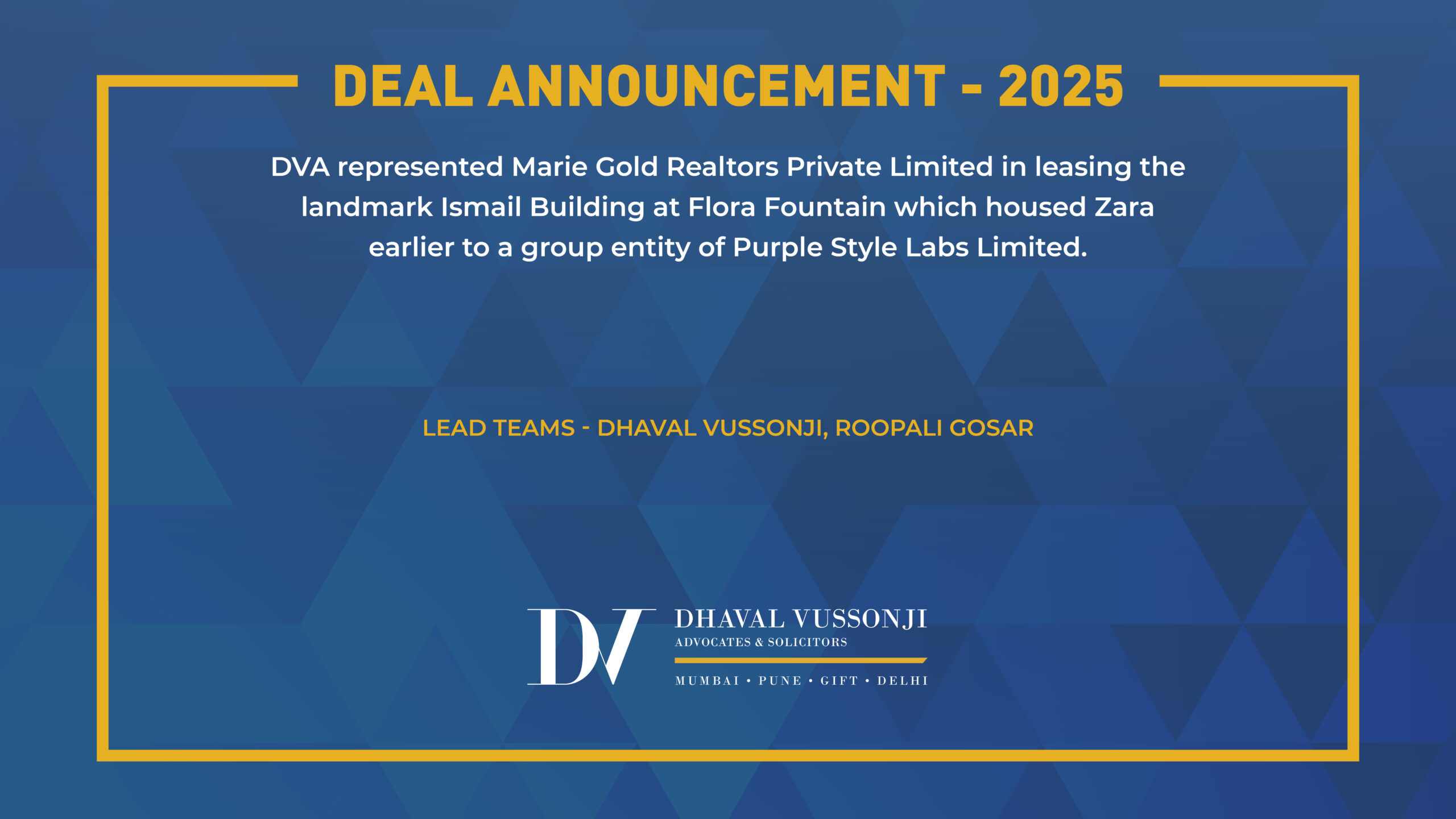 The Deal Corner - DV Associates